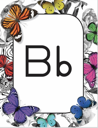 Alphabet Cards|Classroom decor||Schoolgirl Style