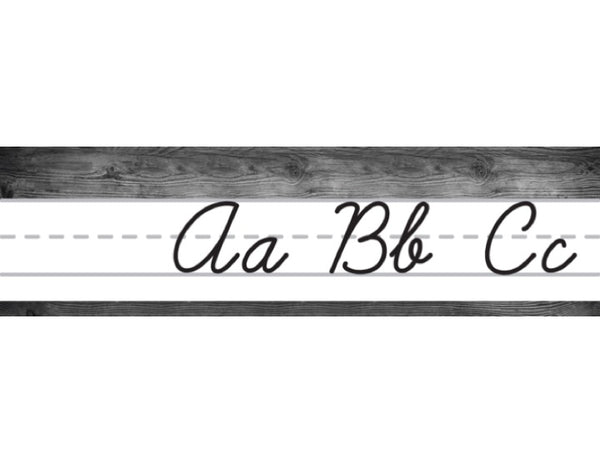 Cursive Alphabet Line|Schoolgirl Style