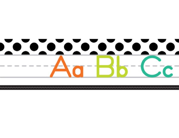 Alphabet Line Manuscript (White) | Black, White and Stylish Brights ...