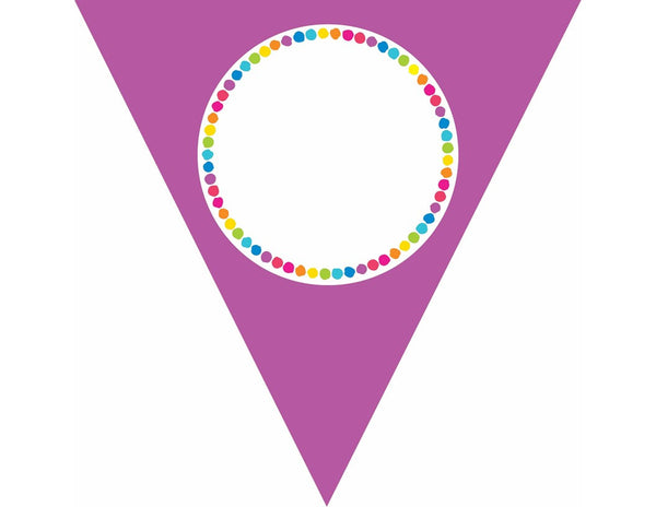 Editable NEON Rainbow Pennants | Just Teach | Schoolgirl Style