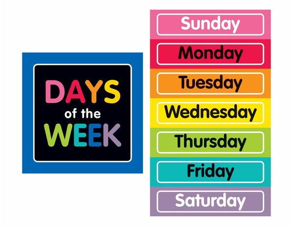 NEON Days of the Week Resources | Just Teach | Schoolgirl Style