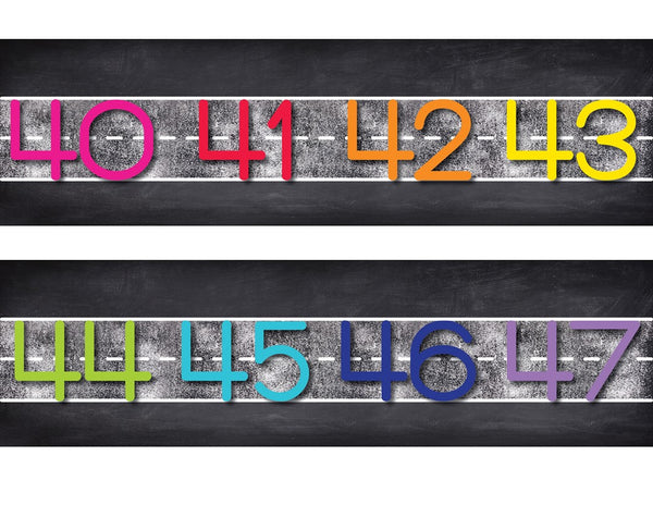 Number Line|Colorful Classroom Decor|Schoolgirl Style