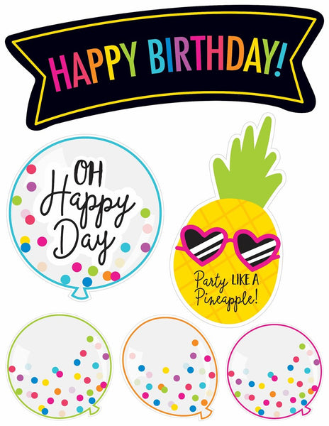 Birthday Bulletin Board Set | Neon Pop | Schoolgirl Style