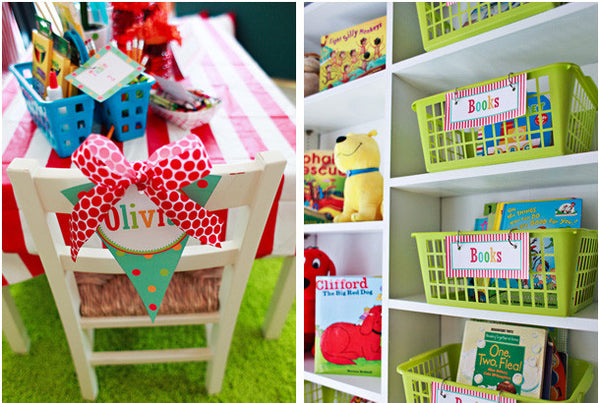 Book Basket Labels | Schoolgirl Style