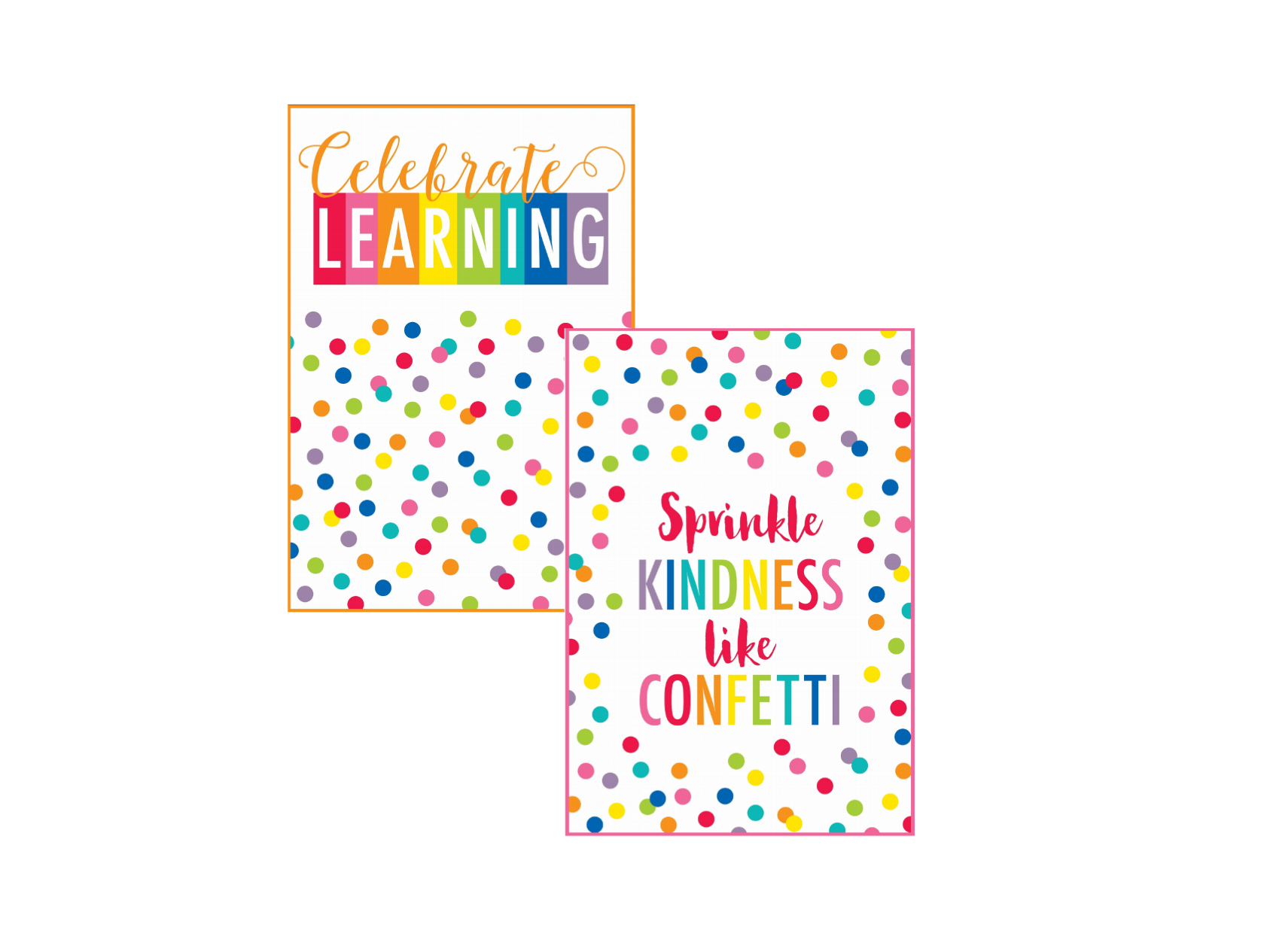 Poster Set 1 | Confetti Crush | Schoolgirl Style