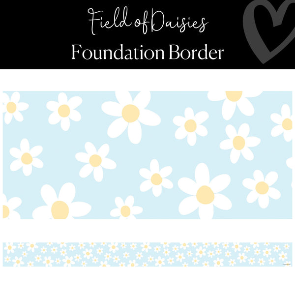 Fields of Daisies | Bulletin Board Border | Schoolgirl Style
