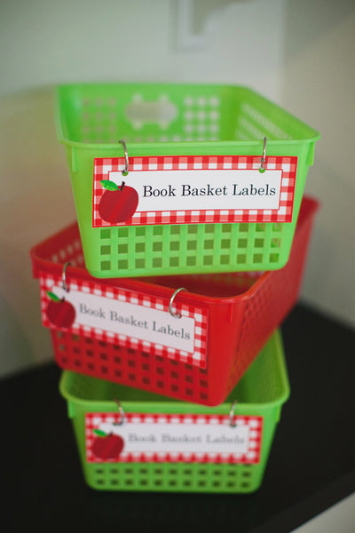 Book Basket Labels | Teacher's Pet | Schoolgirl Style