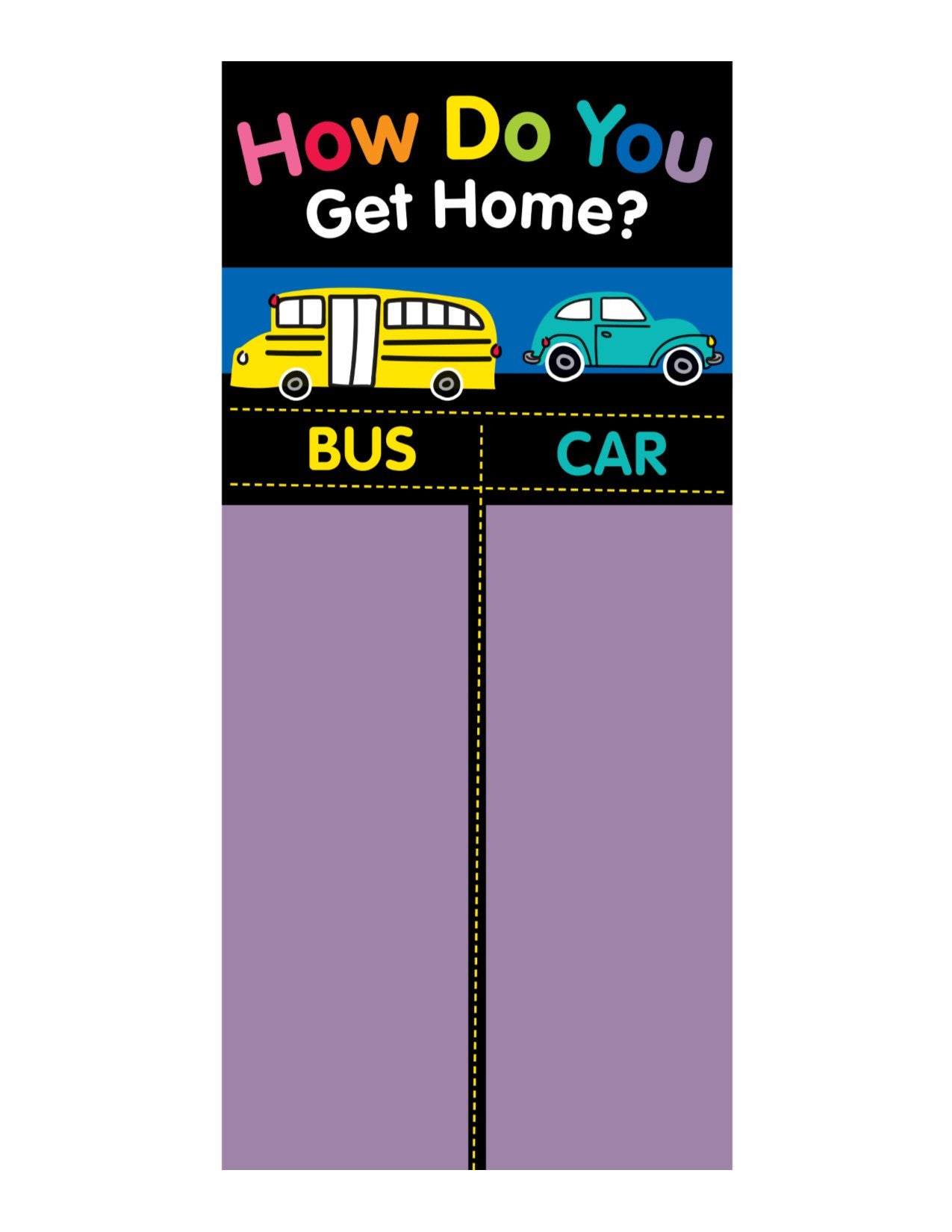 going to school chart