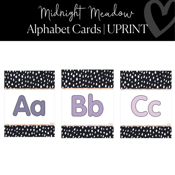 Printable Alphabet Posters | Floral Classroom Decor | Schoolgirl Style
