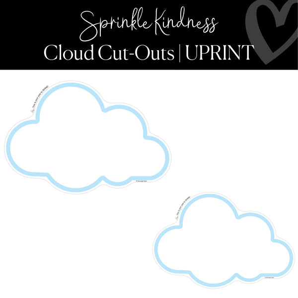 Cloud REGULAR and XL Classroom Cut-Out | Schoolgirl Style