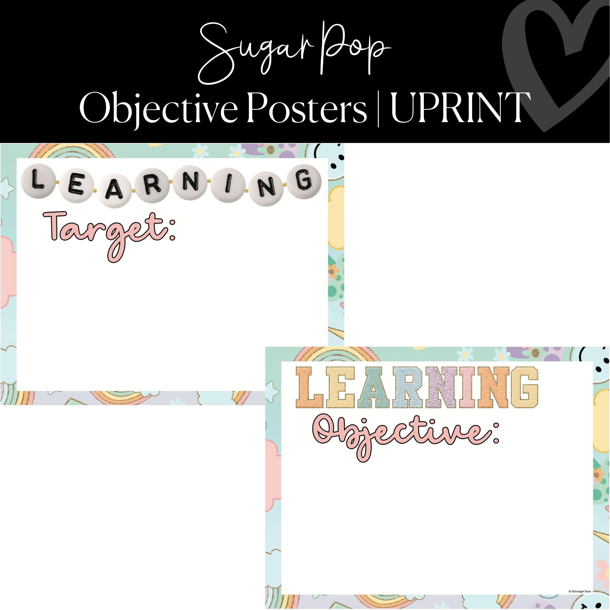 Objectives Posters | Schoolgirl Style