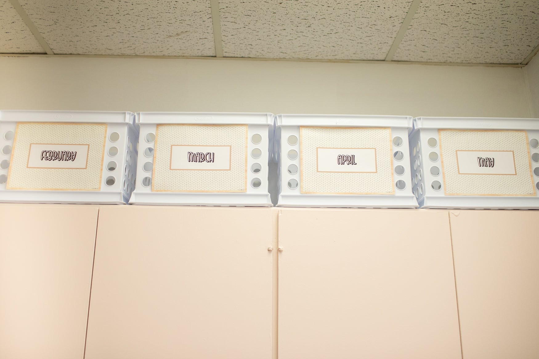 Seasonal Bin Classroom Labels – Schoolgirl Style