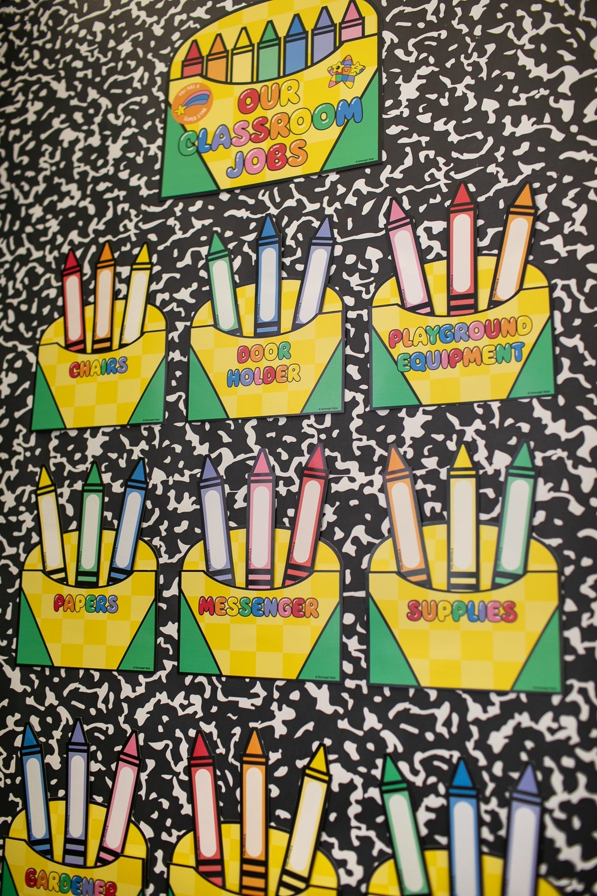 Printable Classroom Jobs Bulletin Board – Schoolgirl Style