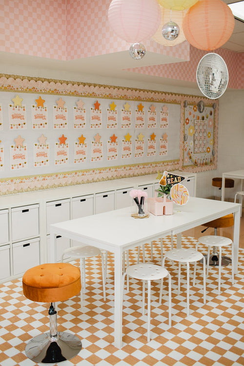 Little Miss Retro Classroom Makeover | Retro Classroom Decor | Boho Cl ...