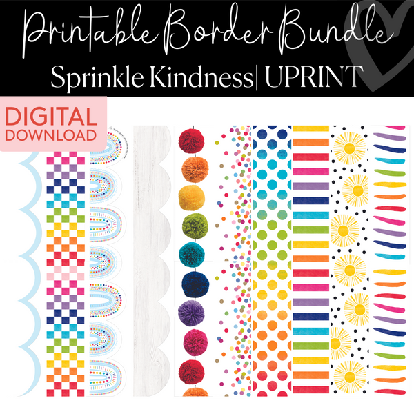 Printable Border Bundle | Sprinkle Kindness | UPRINT | Schoolgirl Styl ...