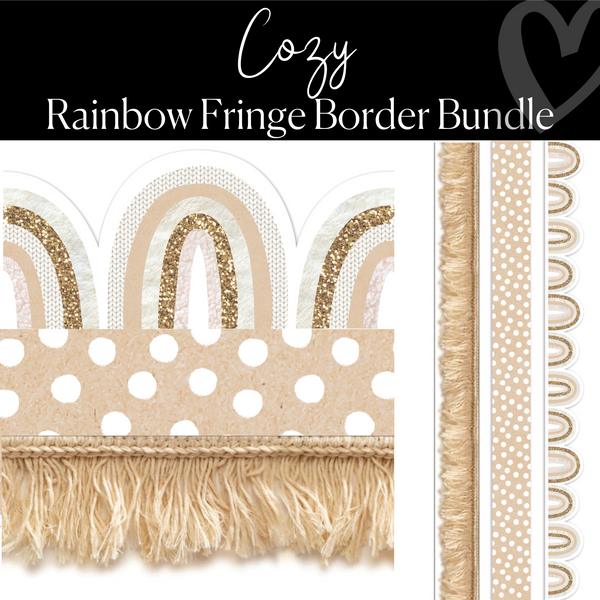 Rainbow Fringe Border Bundle | Bulletin Board Borders | Schoolgirl Sty ...