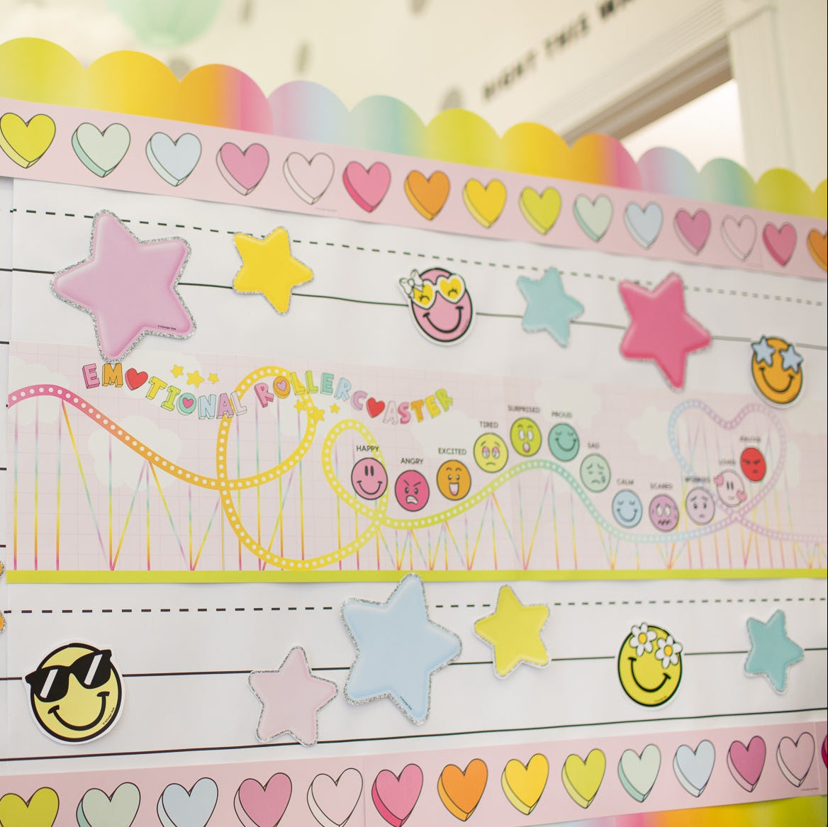 Emotional Rollercoaster | Rainbow Pastel Classroom Decor – Schoolgirl Style
