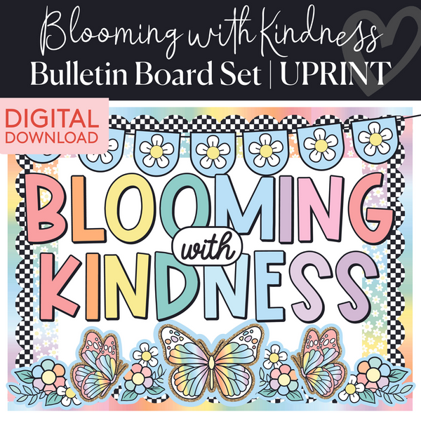 Blooming with Kindness Bulletin Board Set | Spring Pop Up Shop | Schoo ...