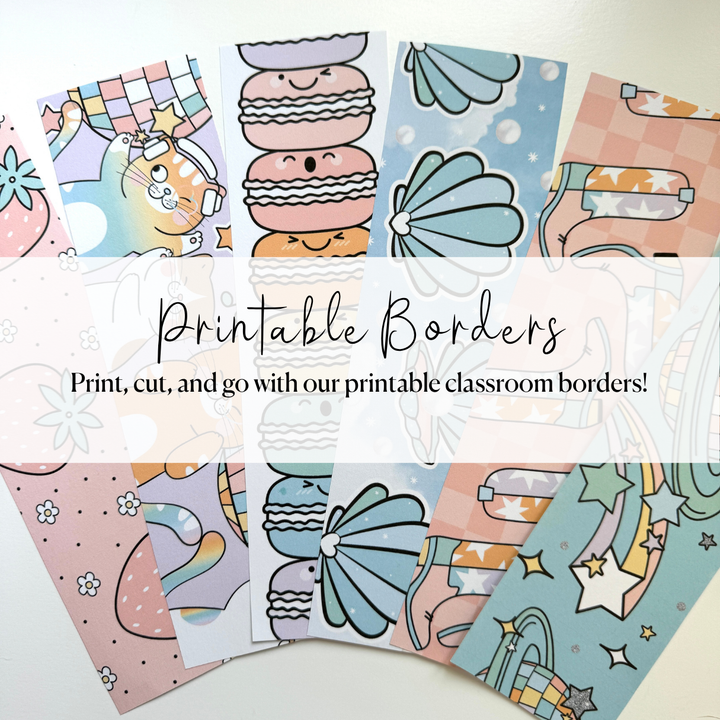 Classroom Bulletin Board Borders – Schoolgirl Style