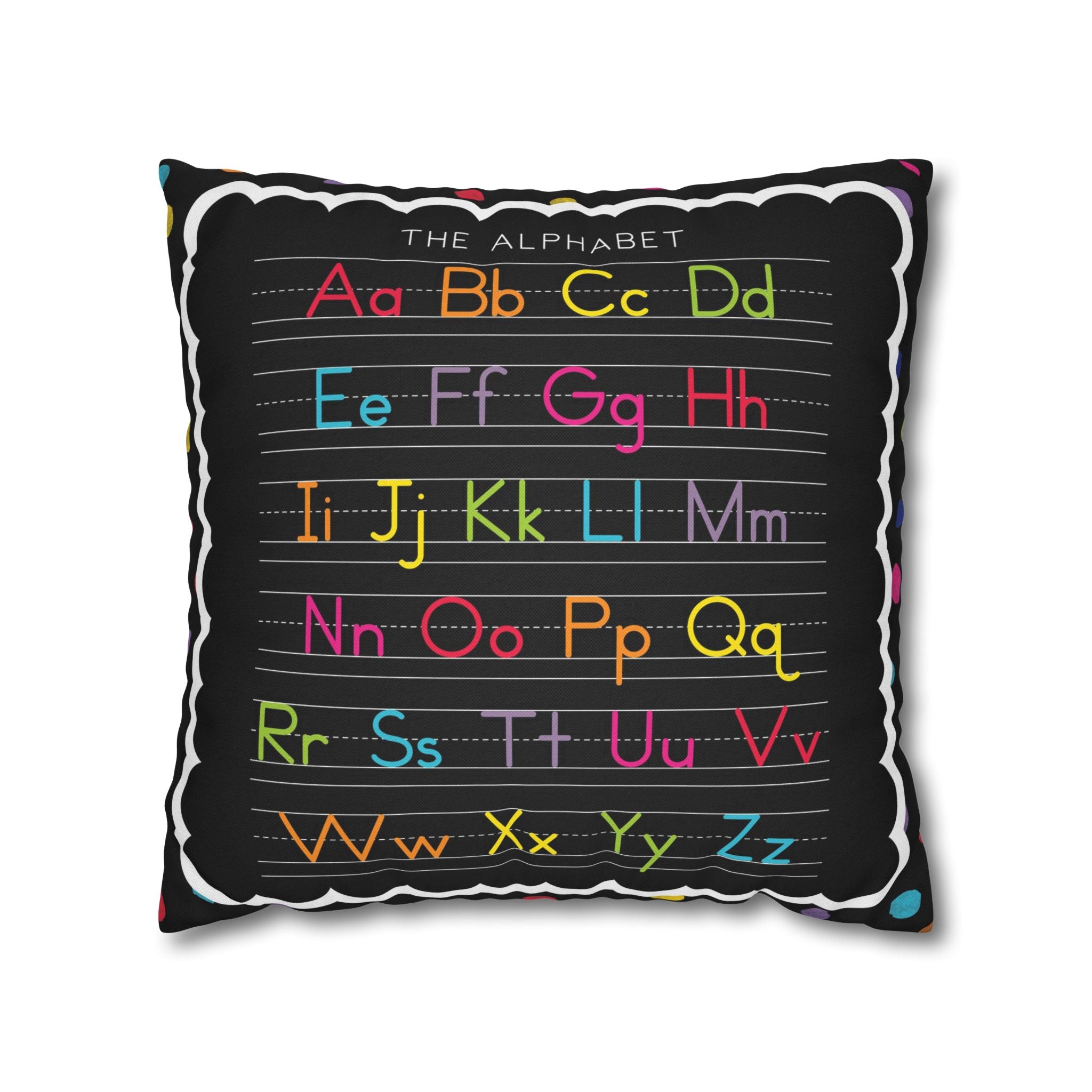 I Know My ABCs Pillow Cover – Schoolgirl Style