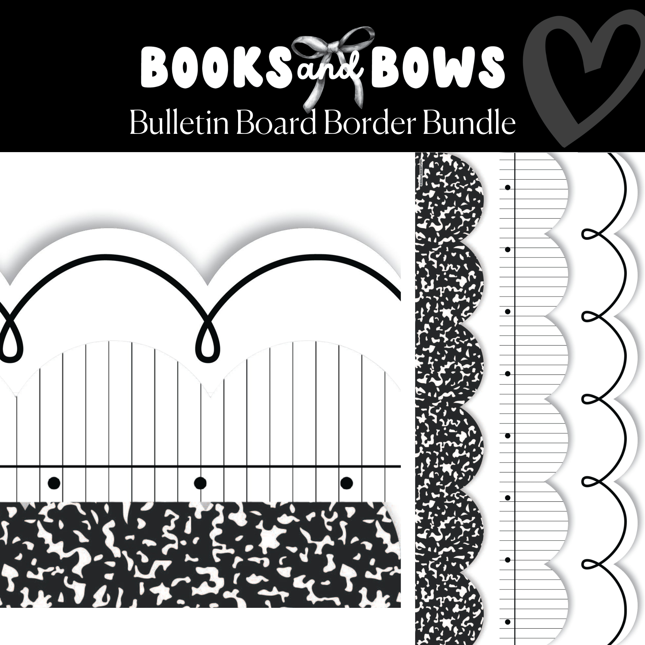 Dear Diary Bulletin Board Border Bundle | Books and Bows – Schoolgirl Style