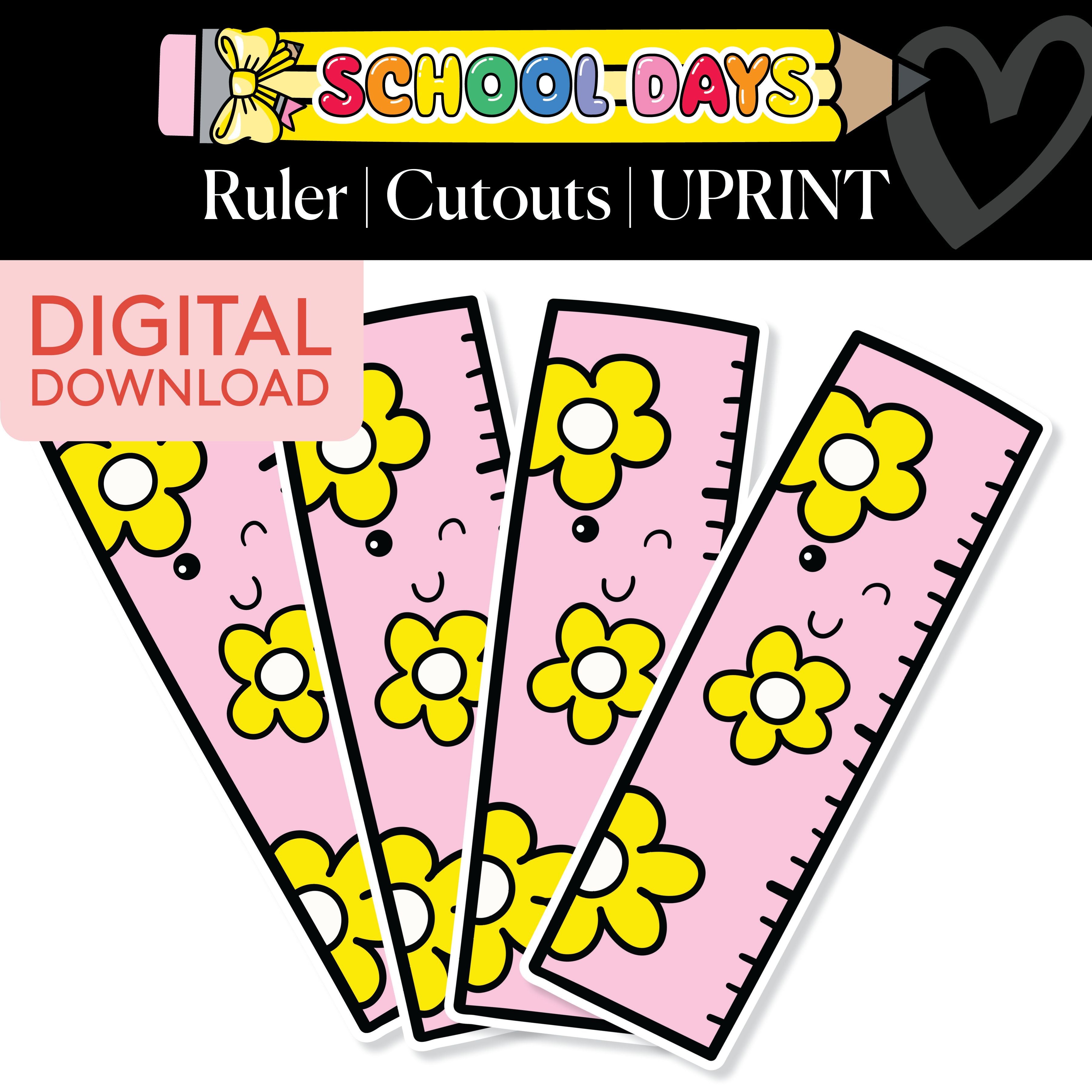 Printable Ruler Bulletin Board Cutouts | School Days – Schoolgirl Style