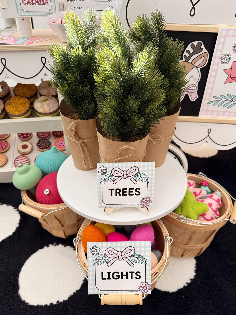 Printable December Dramatic Play Holiday Market and Tree Farm ...