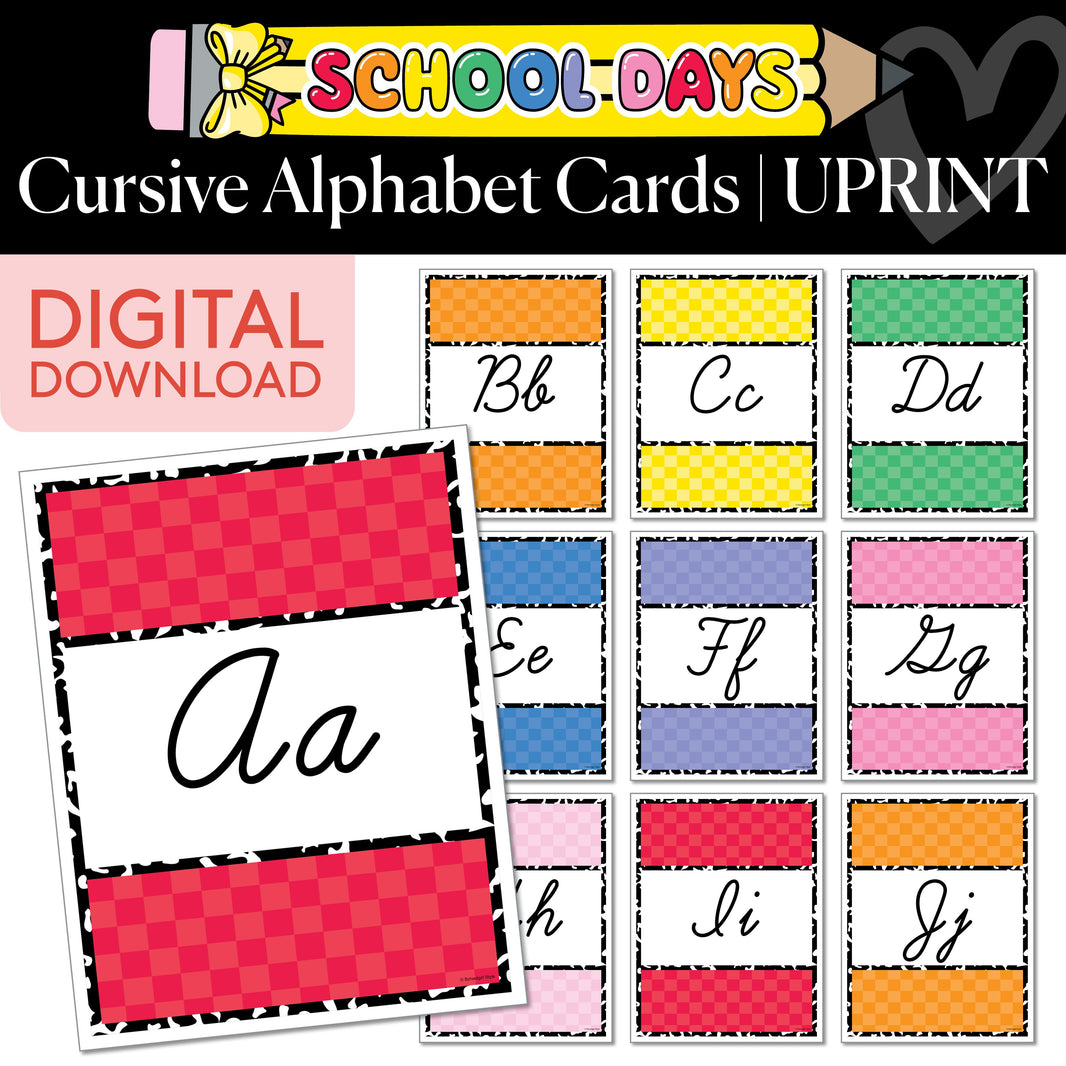 Classroom Alphabet Lines | Schoolgirl Style