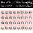 Pink Disco Ball Sit Spots Classroom Rug by Schoolgirl Style