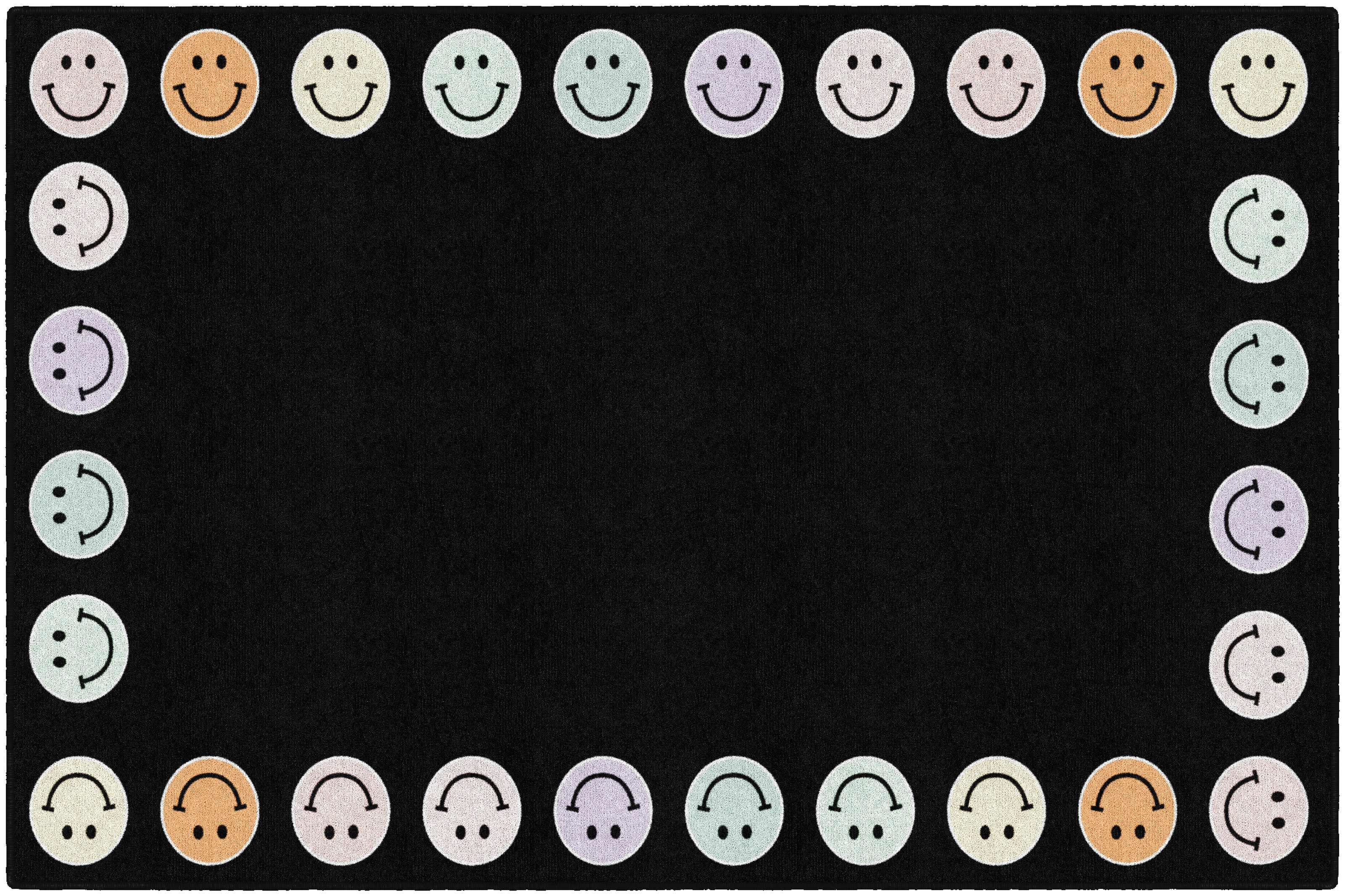 Smiley Faces All Around | Classroom Rugs | Schoolgirl Style