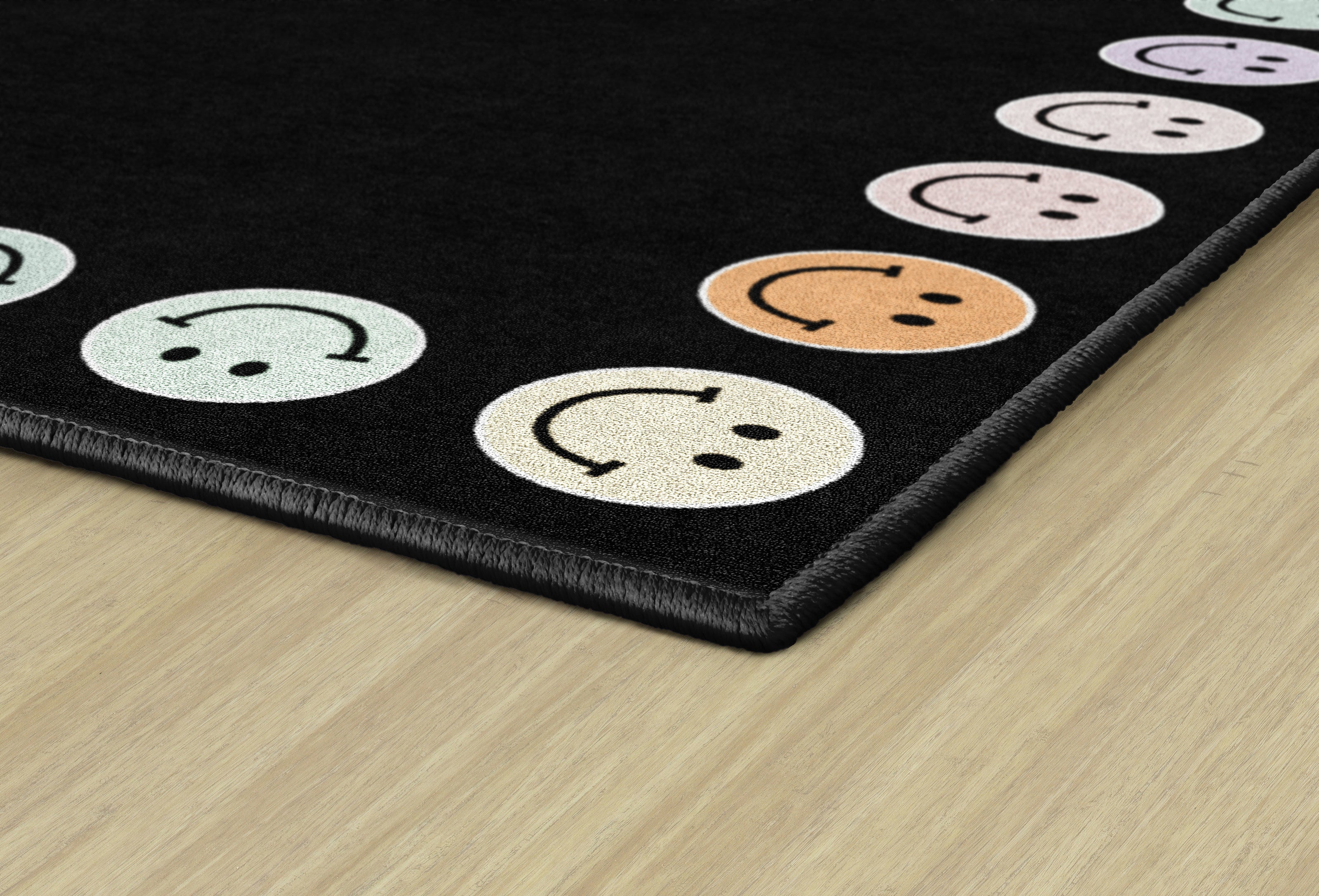 Smiley Faces All Around Classroom Rug by Schoolgirl Style