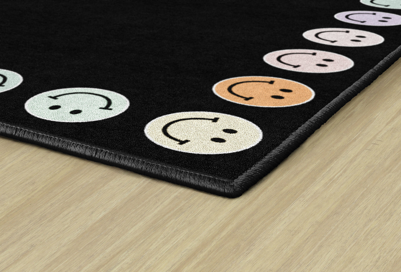 Smiley Faces All Around Classroom Rug by Schoolgirl Style