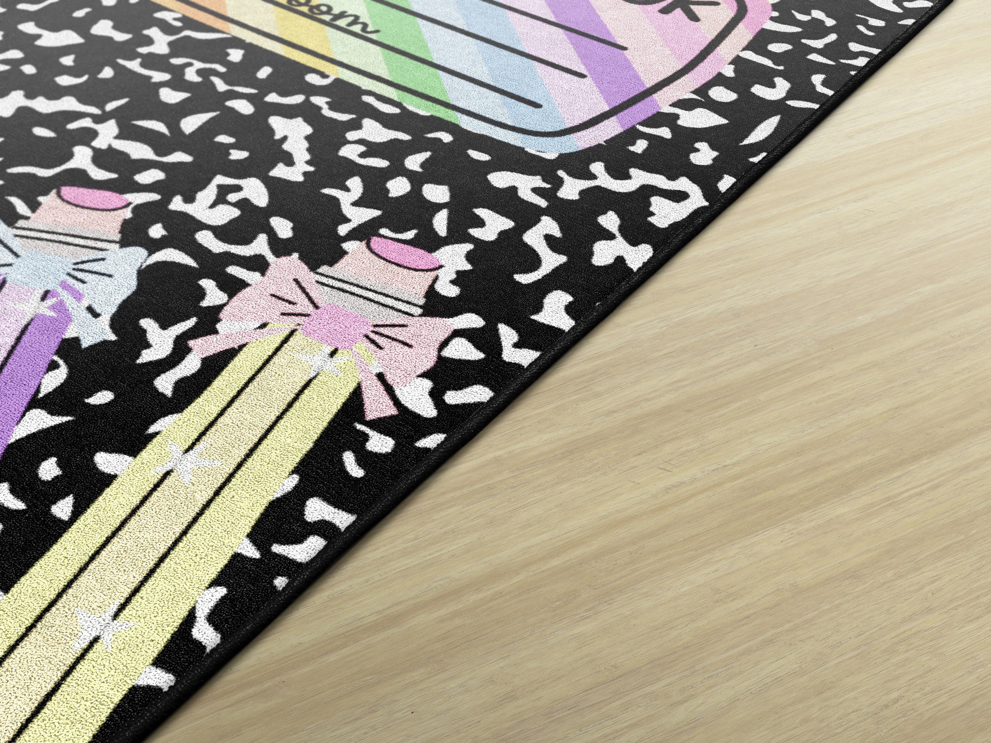 Composition Book with Apple Classroom Rug by Schoolgirl Style