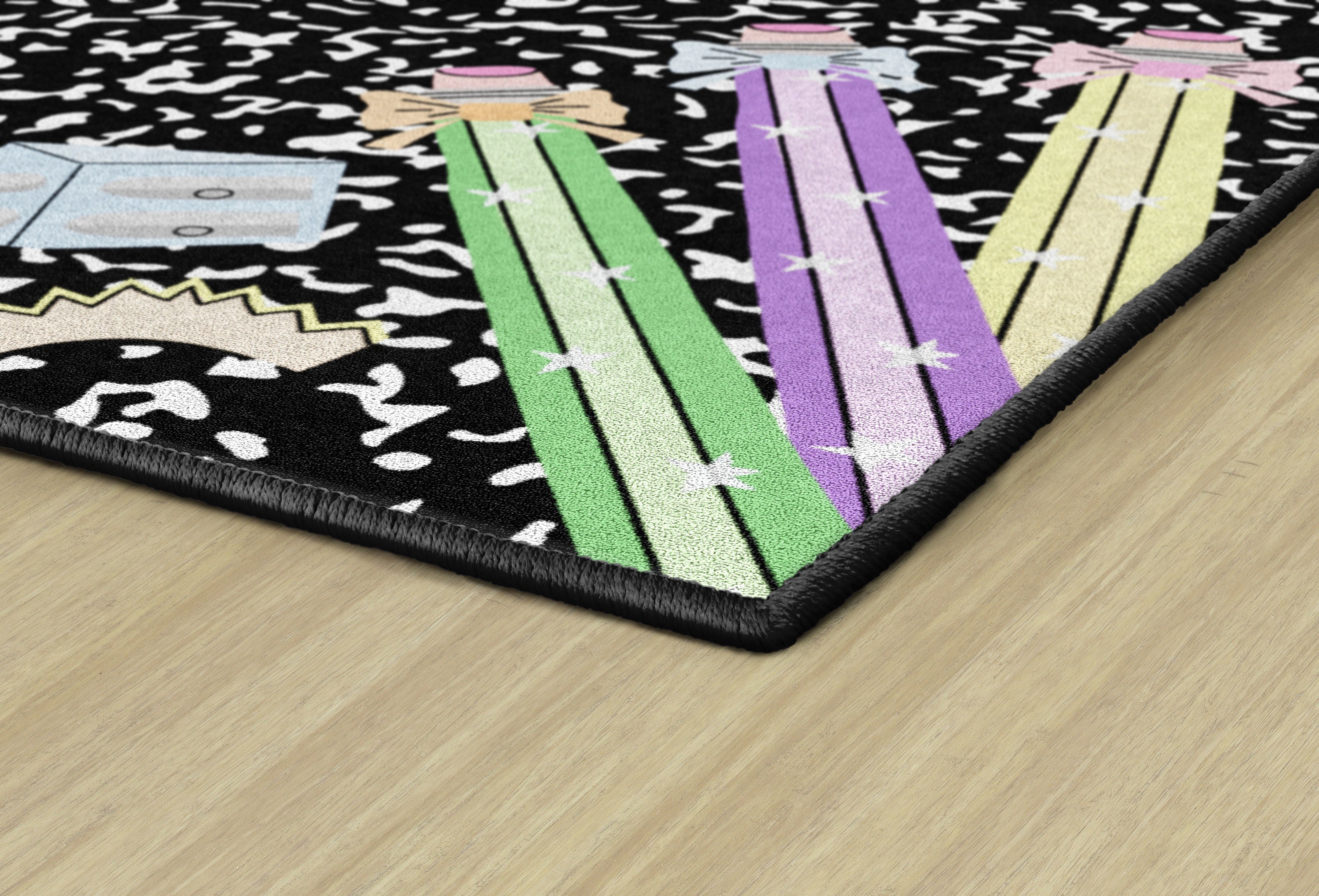 Composition Book with Apple Classroom Rug by Schoolgirl Style