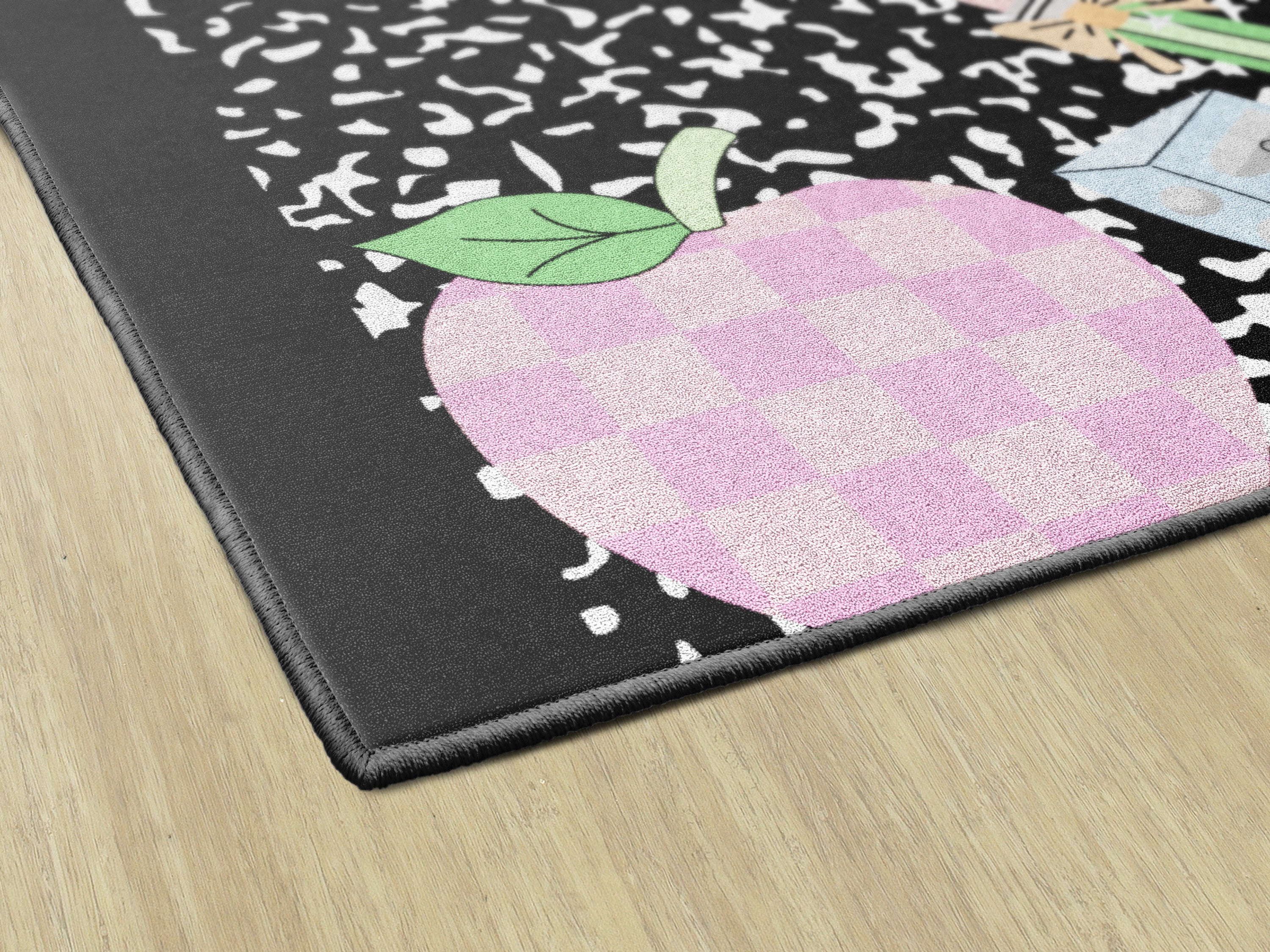 Composition Book with Apple Classroom Rug by Schoolgirl Style