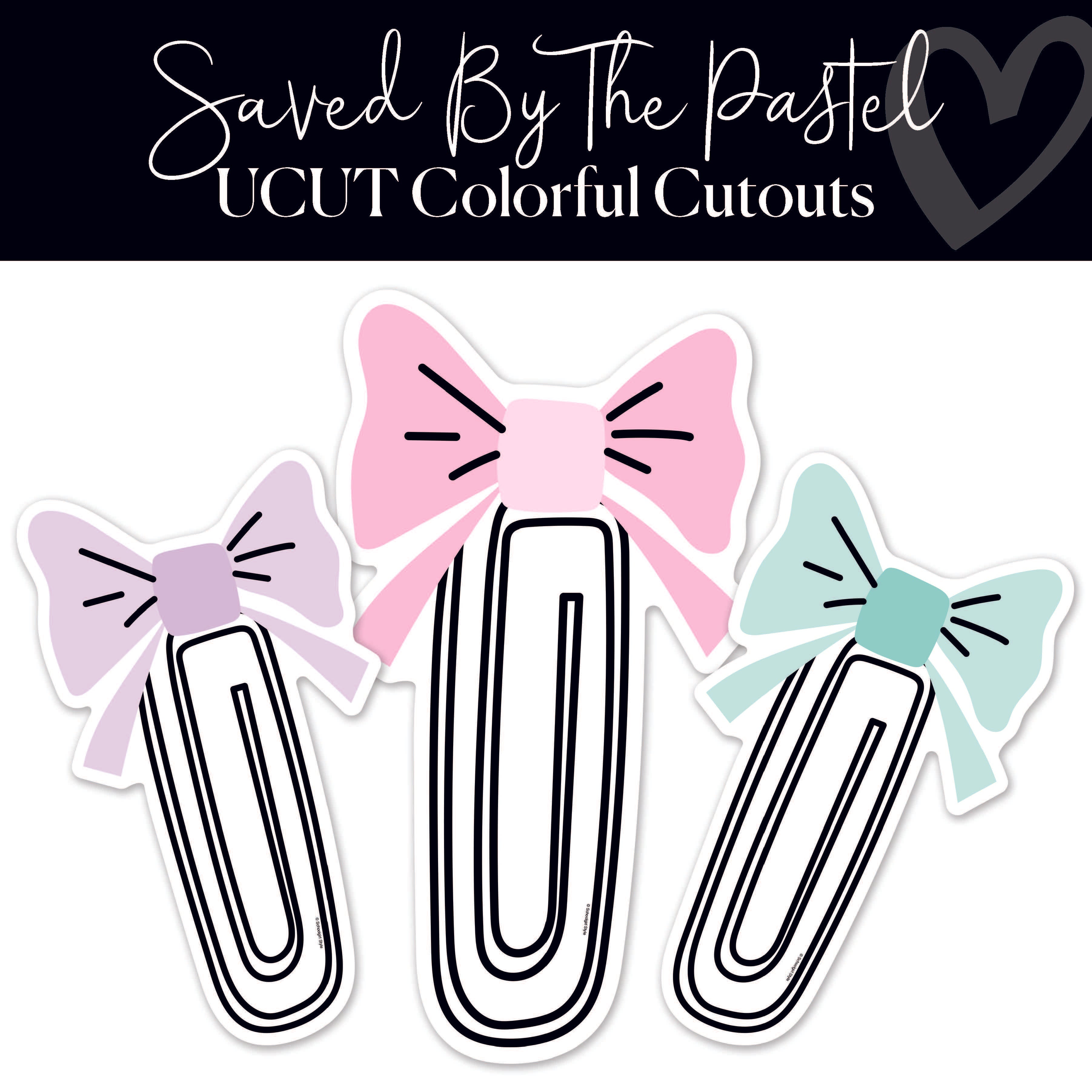 Paper Clip | Classroom Cut Outs | Saved By The Pastel | Schoolgirl Sty ...