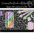 Composition Book with Apple Classroom Rug by Schoolgirl Style