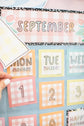 Printable Pastel Pocket Chart Calendar | Pretty in Pastel – Schoolgirl ...