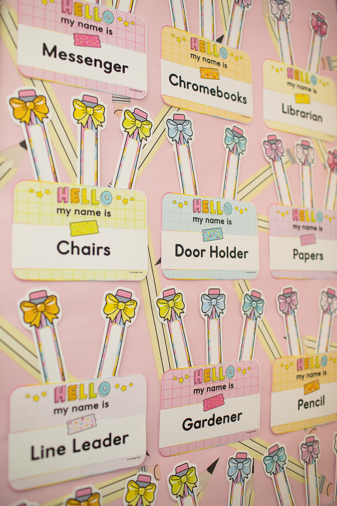 Printable Rainbow Pastel Classroom Jobs Bulletin Board Set | Emotional ...