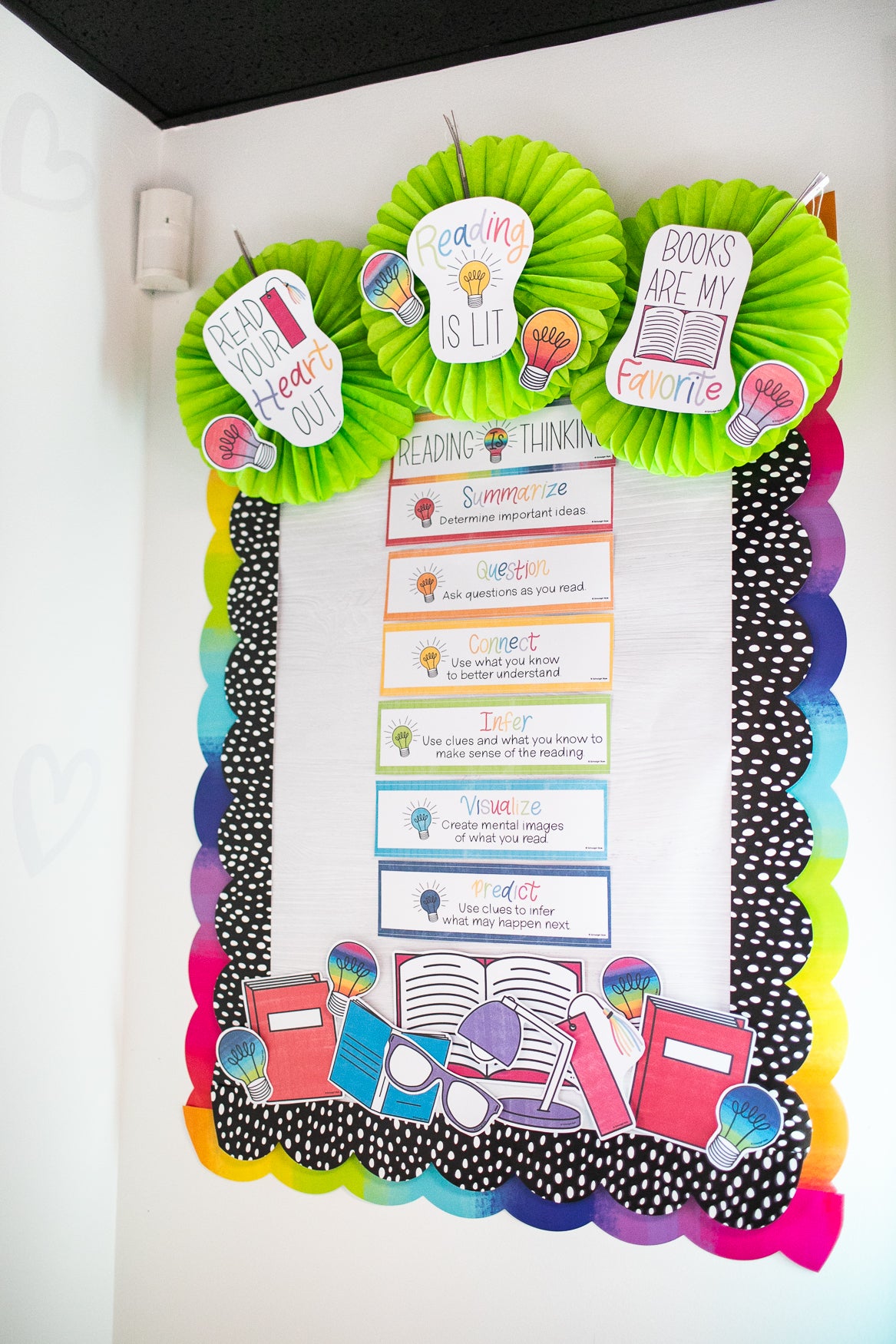 "Reading is Thinking" Mini Bulletin Board Set|Schoolgirl Style