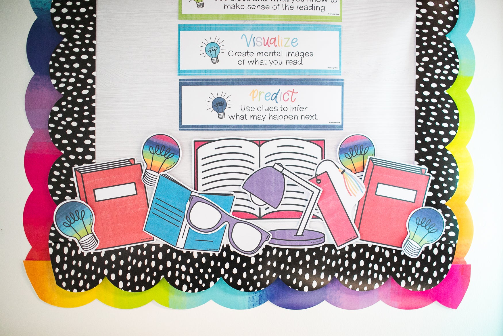 "Reading is Thinking" Mini Bulletin Board Set|Schoolgirl Style