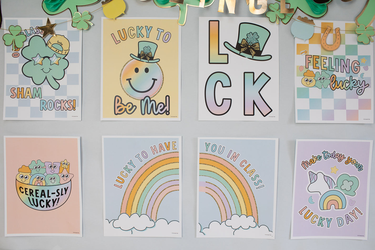 Lucky Charms Mini Posters | St. Patricks Day Classroom Decor | Schoolg ...