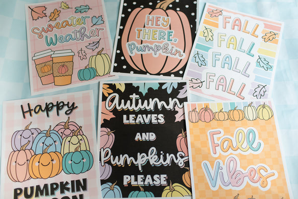 Mini Classroom Posters | Fall Pastels | Printable Classroom Decor | Sc ...