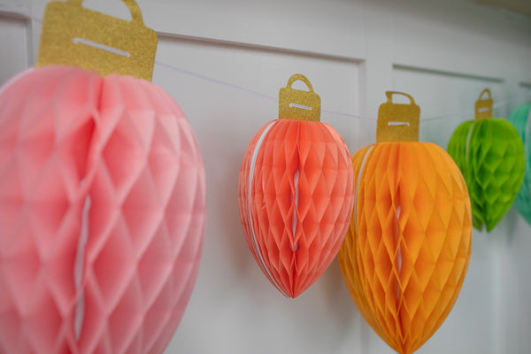 Rainbow Paper Light Bulb Accents │ Christmas Decor │ Schoolgirl Style