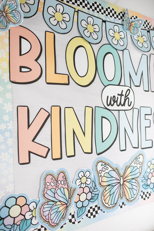 Blooming with Kindness Printable Bulletin Board Set – Schoolgirl Style