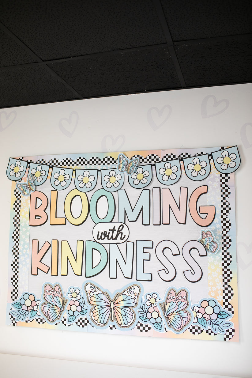Blooming with Kindness Printable Bulletin Board Set – Schoolgirl Style