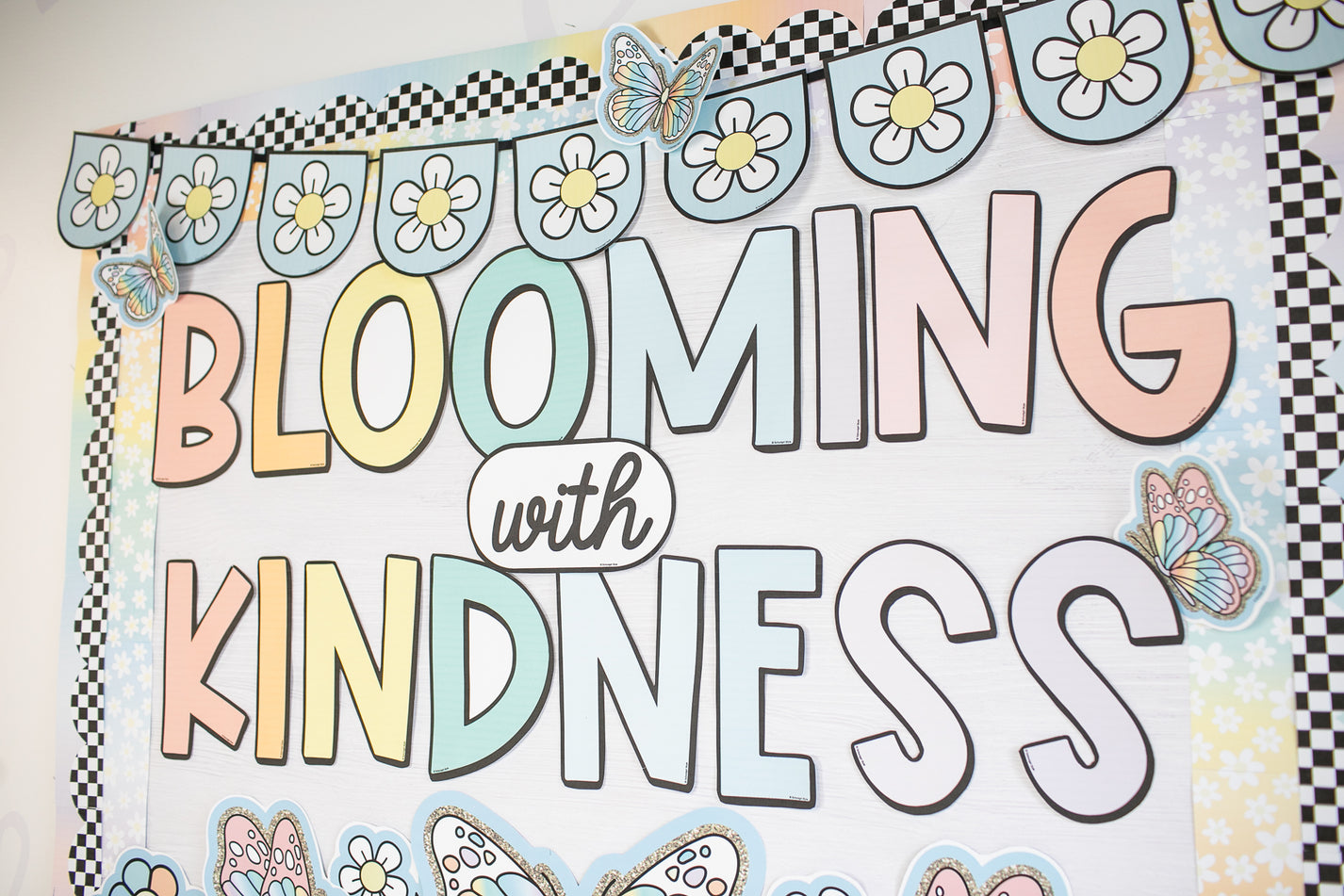 Blooming with Kindness Printable Bulletin Board Set – Schoolgirl Style