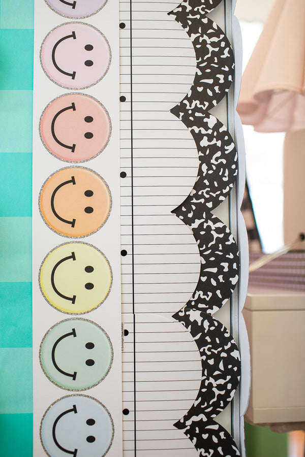 Senior Year Composition Notebook Bulletin Board Border – Schoolgirl Style