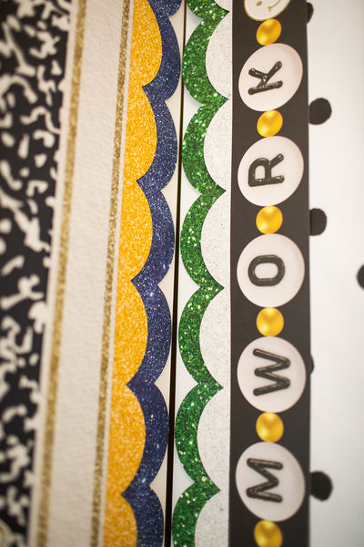 Emerald Glitter | Bulletin Board Borders | Schoolgirl Style