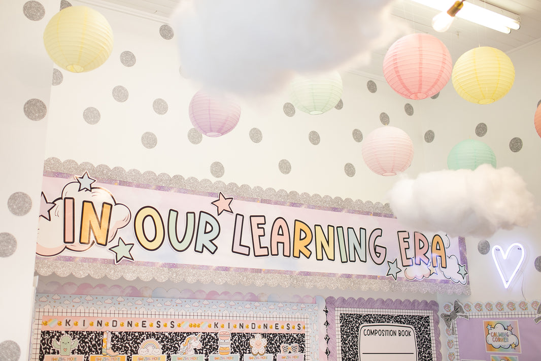 Shimmer Pop | Pastel 90's Aesthetic Classroom Decor | Schoolgirl Style